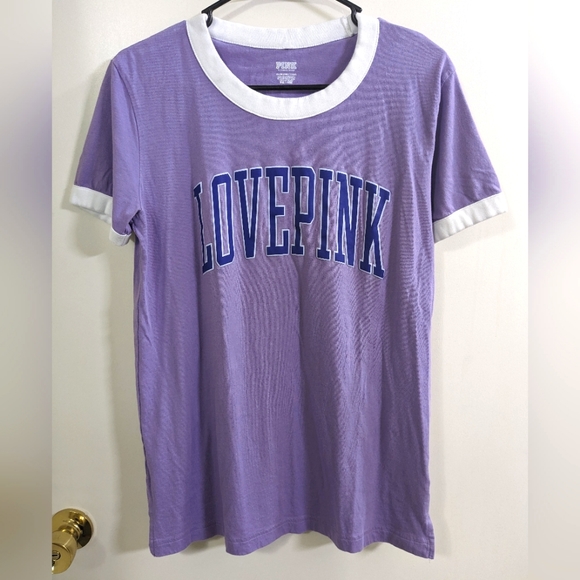 PINK Victoria's Secret | Tops | Victorias Secret Pink Purple Tee | Poshmark